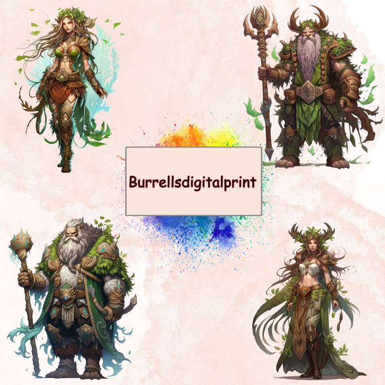 Druid Clipart, Clipart, Fantasy Clipart, Fantasy Druid Clipart ...