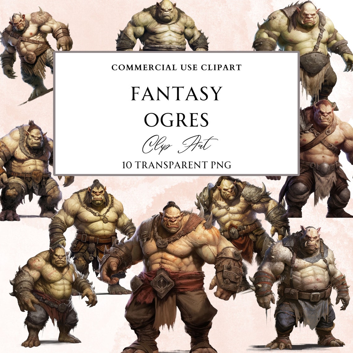 Fantasy Ogre Clipart, Clipart for Commercial Use, Transparent Pngs ...