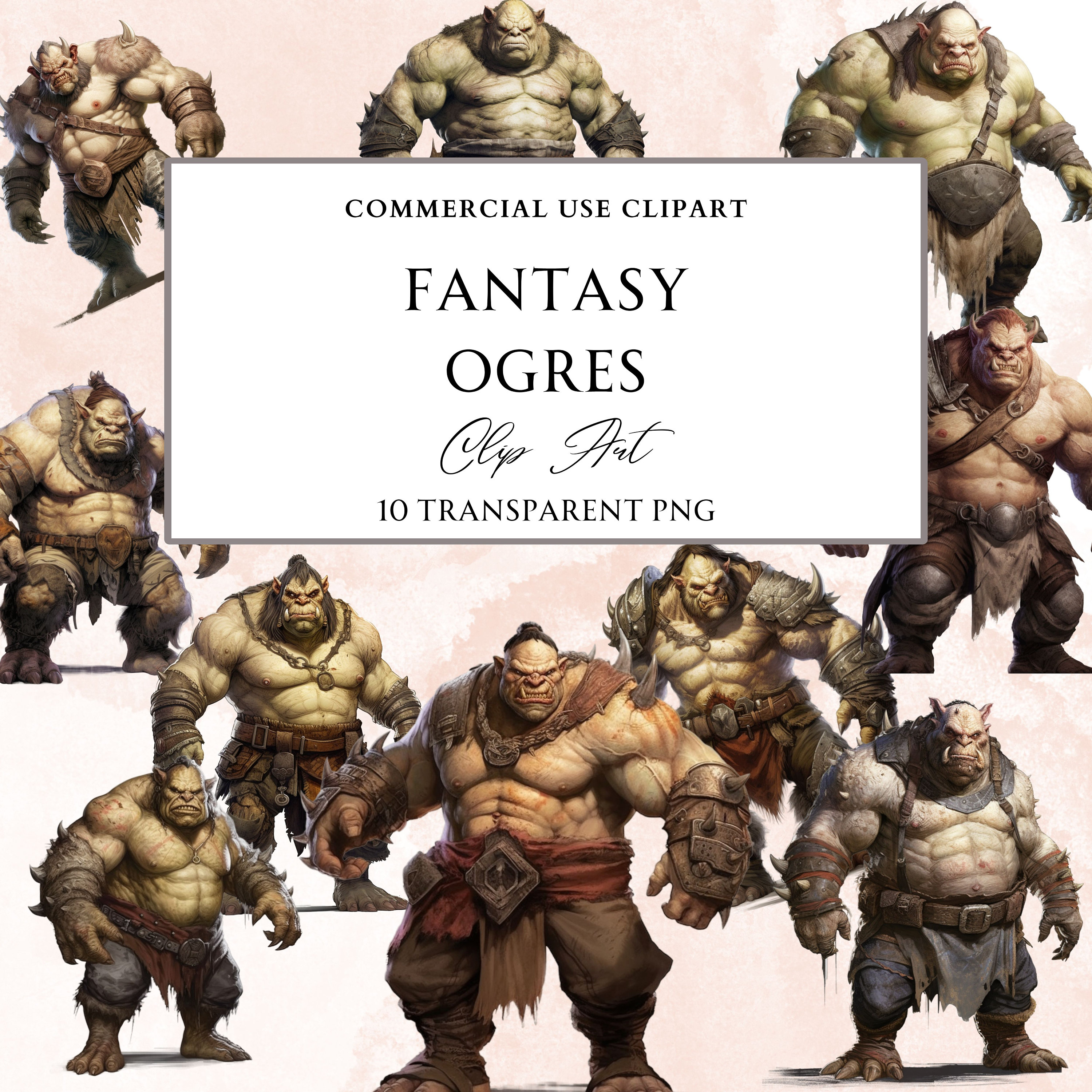 Fantasy Ogre Clipart, Clipart for Commercial Use, Transparent Pngs ...