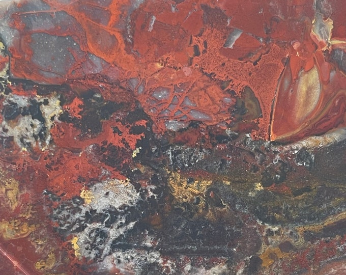 097 PRICE CUT Mexican Sarape Jasper Gemstone Slab, Unfinished 5.6oz ...