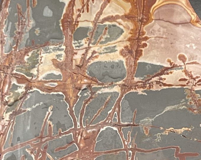 258 Sonora Dendritic Rhyolite Slab, Unpolished 3.5 Oz 98g Rough ...