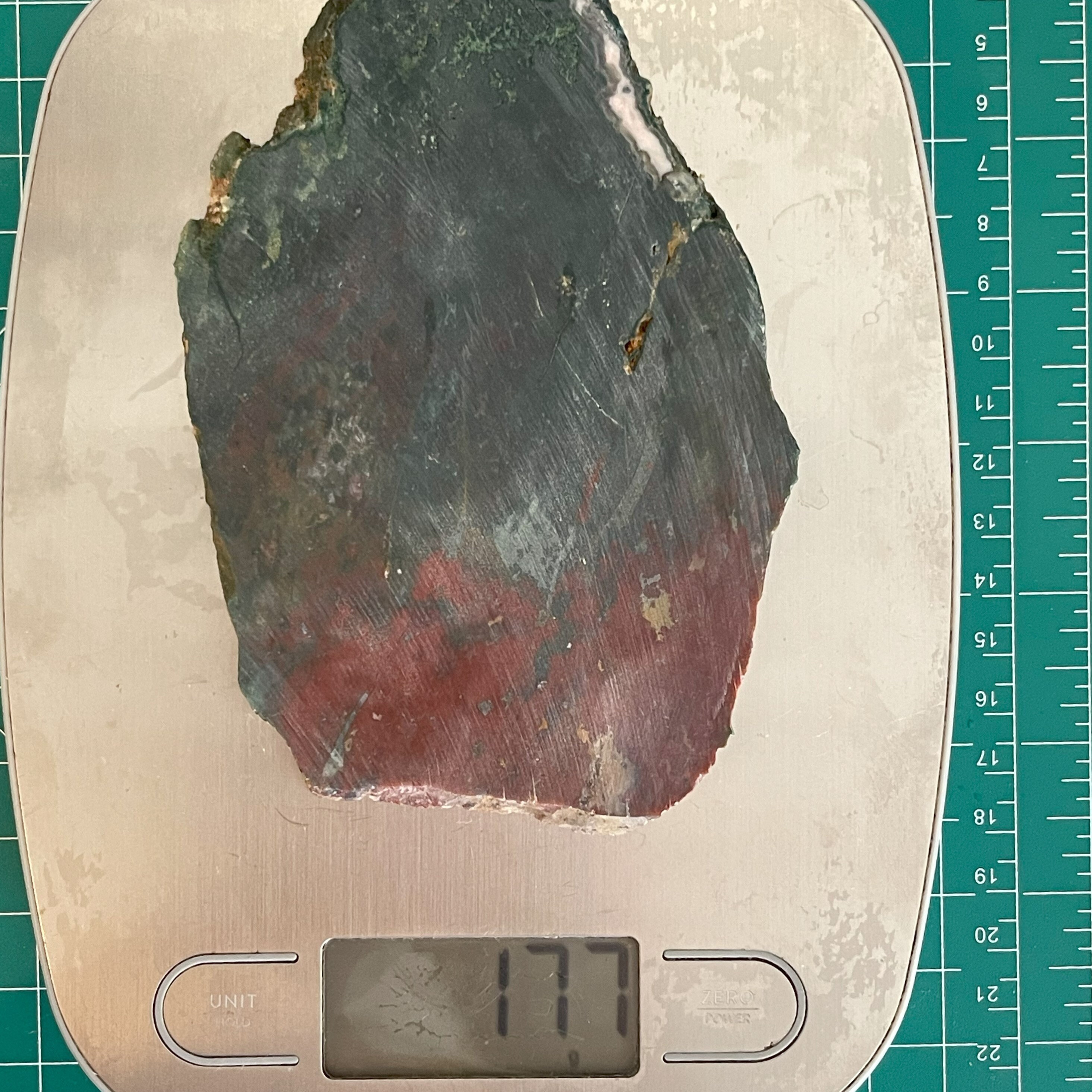 159 Fancy Jasper Slab, Unpolished 6.3 Oz. 177g Rough, Unfinished Fancy ...