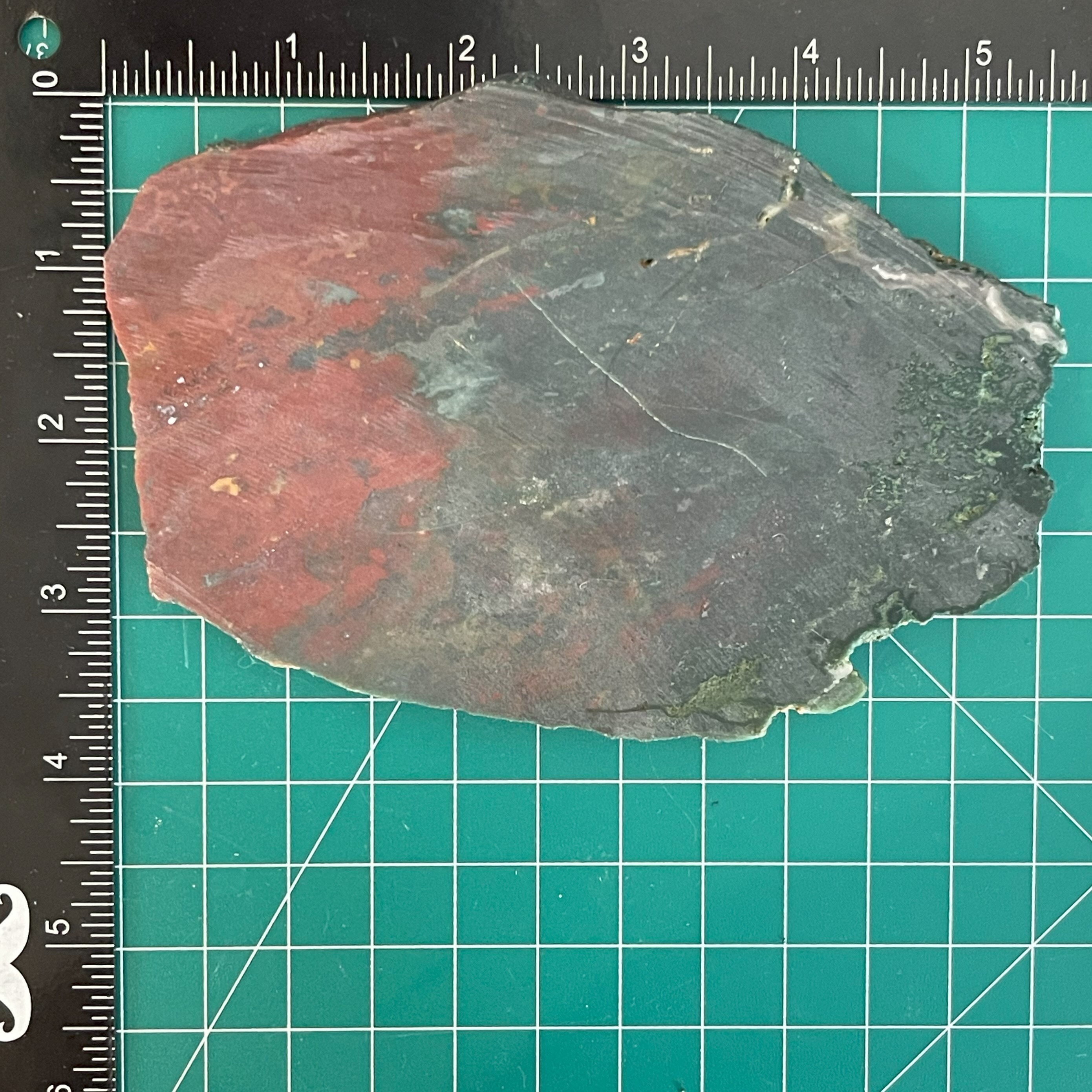 159 Fancy Jasper Slab, Unpolished 6.3 Oz. 177g Rough, Unfinished Fancy ...