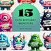 Monster Birthday Clipart, Monster Birthday Party Theme, Cute Colorful ...