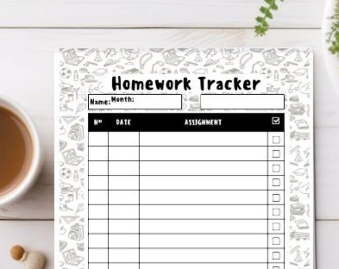 Letrero de tarea, decoración de tarea, letrero de trabajo escolar ...