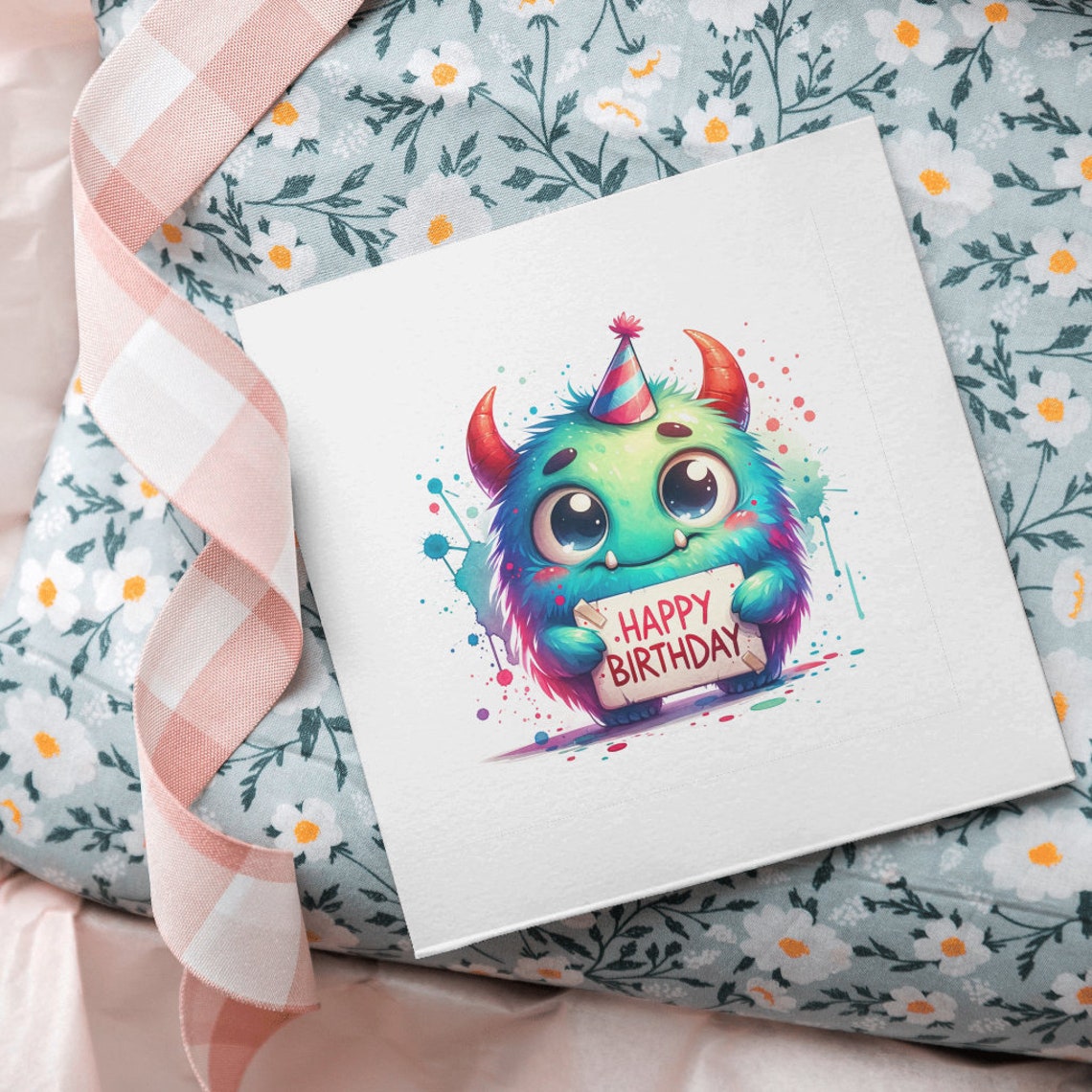 Monster Birthday Clipart, Monster Birthday Party Theme, Cute Colorful ...