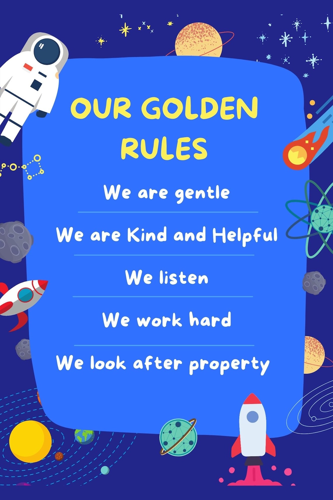 Classroom Rules | Class Rules | Classroom Rules Sign | in This ...