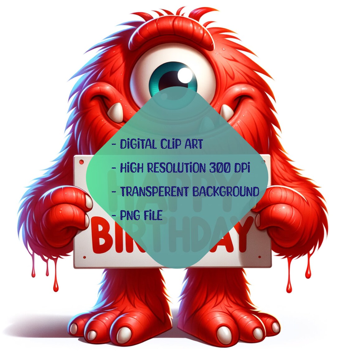 Monster Birthday Clipart, Monster Birthday Party Theme, Cute Colorful ...