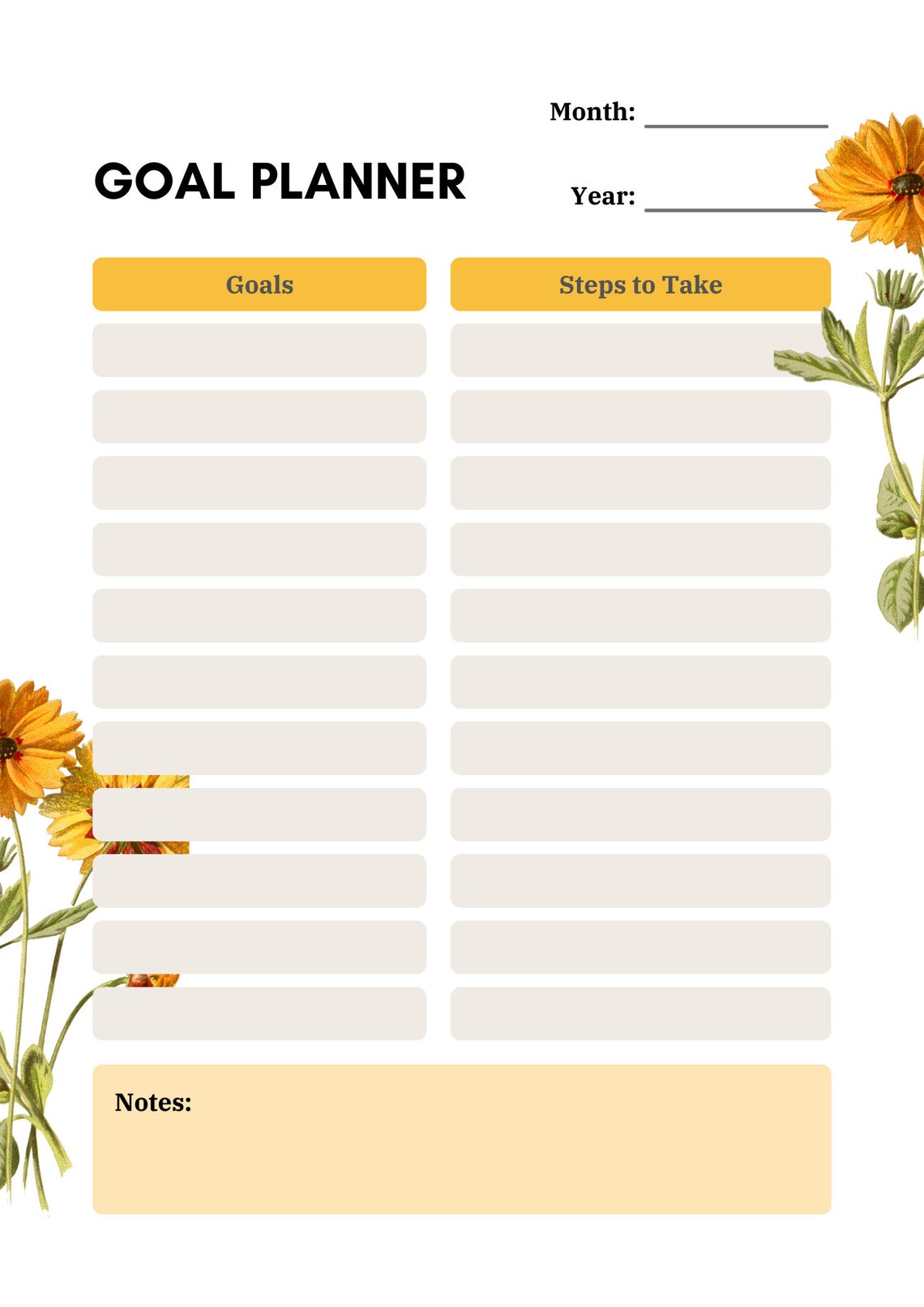 Goal Planning Workbook, Self Development, Personal Goals, Professional ...