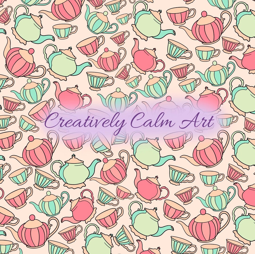 Cute Teapots Pattern | Digital Download | Seamless/repeating Design ...