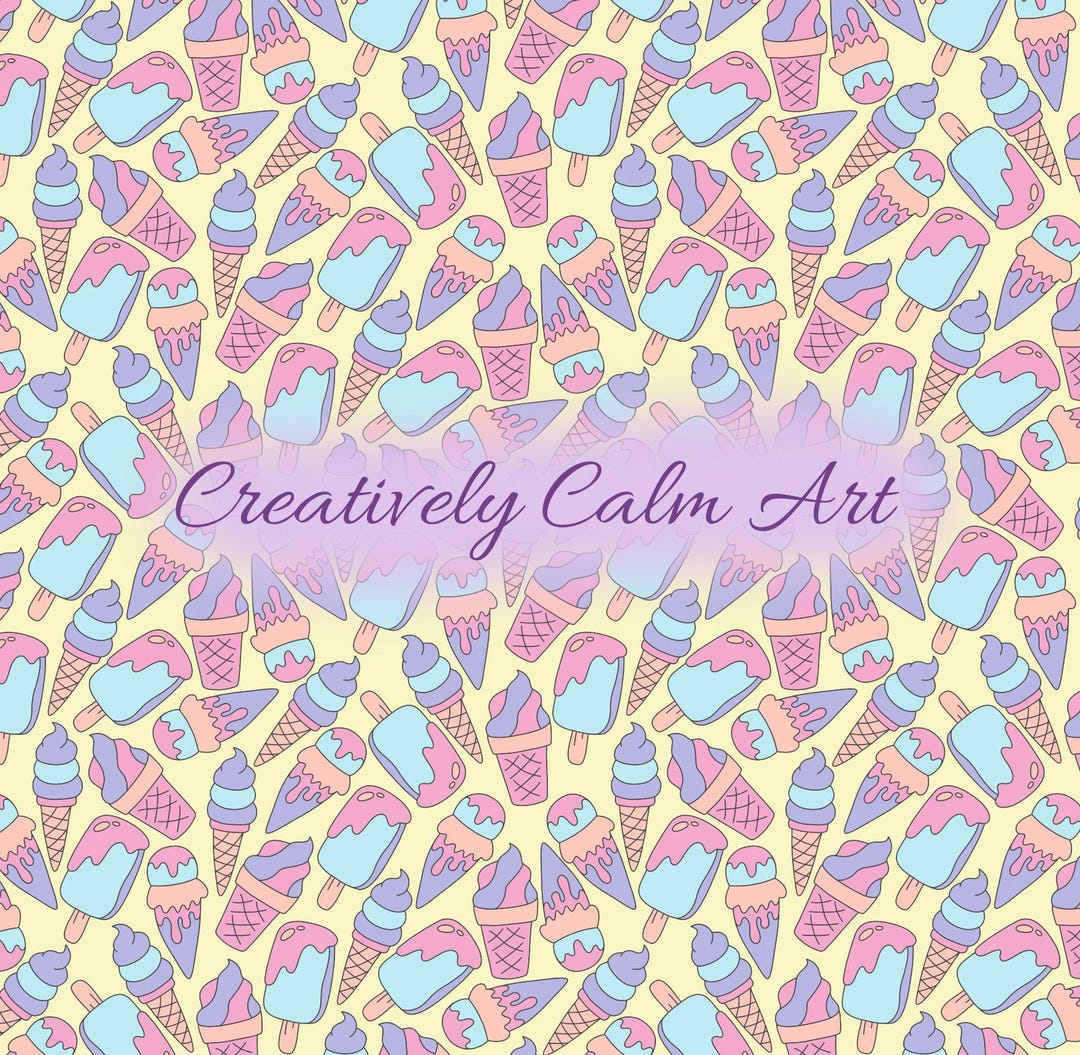 Cute Ice-cream Pattern | Digital Download | Repeating Design | Perfect ...