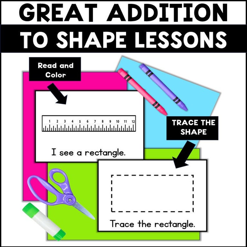 2D Shape Books for Preschool Kindergarten - Etsy