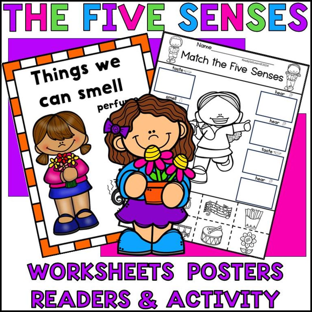 The Five Senses Worksheets Activity Emergent Reader and Anchor Charts ...