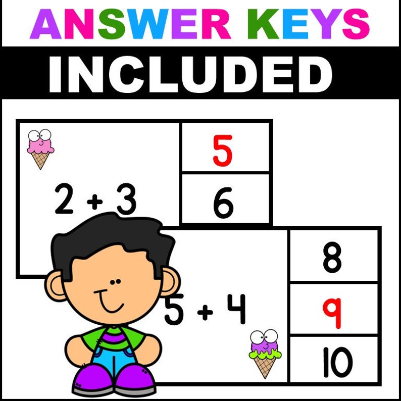 Addition Facts Activity Fact Fluency - Etsy