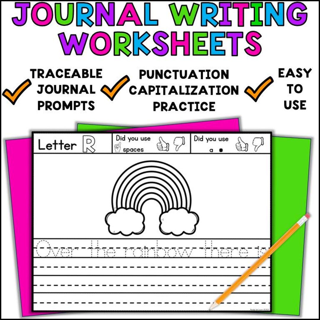 Alphabet Journal Writing Pages Kids Journal Pages Kindergarten ...