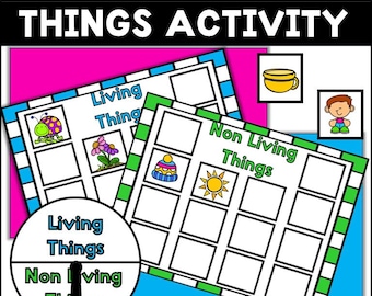 Living and Nonliving Activity Pack | Kindergarten Science Activities ...