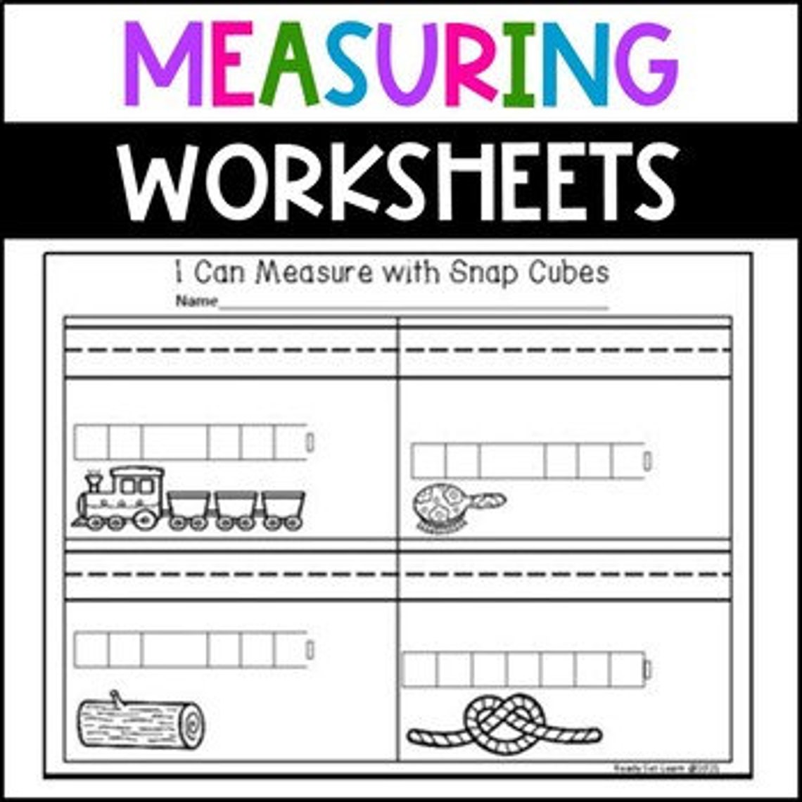 Non-standard Measurement Worksheets Preschool Kindergarten - Etsy