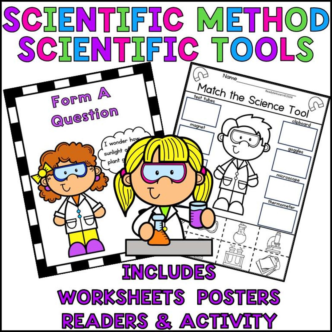 Scientific Method and Scientific Tools Worksheets Anchor Charts and ...