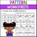 Patterns and Sorting Objects Worksheets Preschool Kindergarten - Etsy