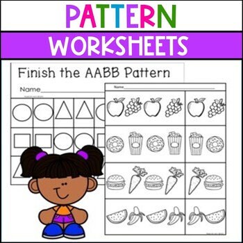 Patterns and Sorting Objects Worksheets Preschool Kindergarten - Etsy