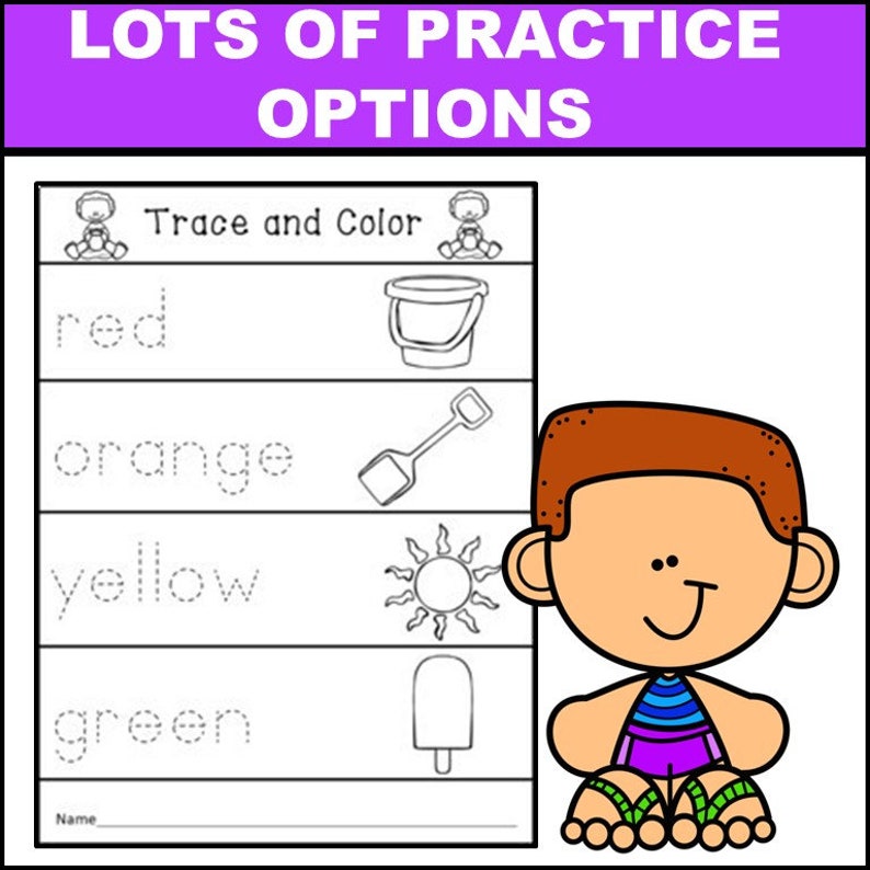 Preschool Summer Math and Phonics Practice Packet - Etsy