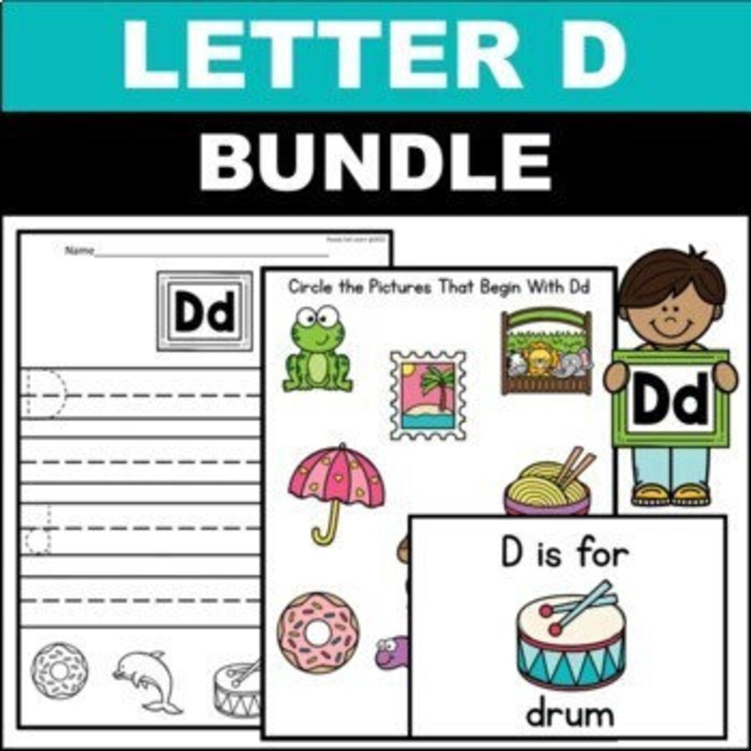 Letter D Worksheets and Activities - Etsy