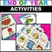 Last Day of School Activities and Hat for Kindergarten First Grade End ...