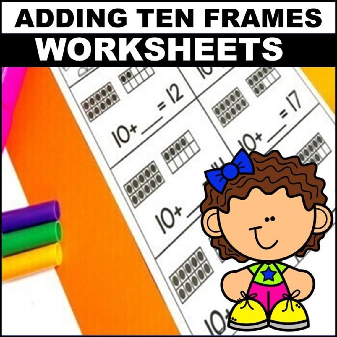 Teen Numbers Practice Worksheets Ten Frames to 20 Activities - Etsy