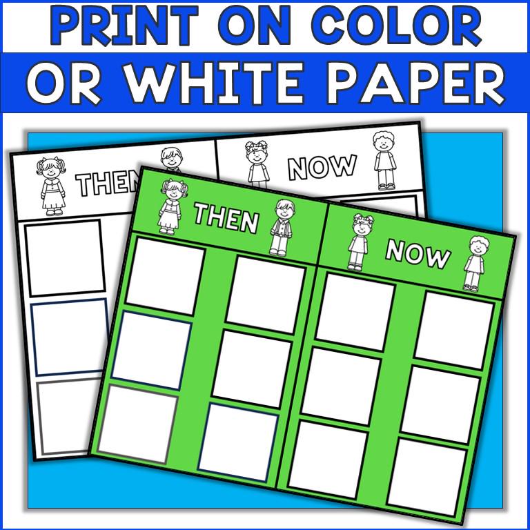 Then and Now Sorting Activity & Craft Past and Present Social Studies ...