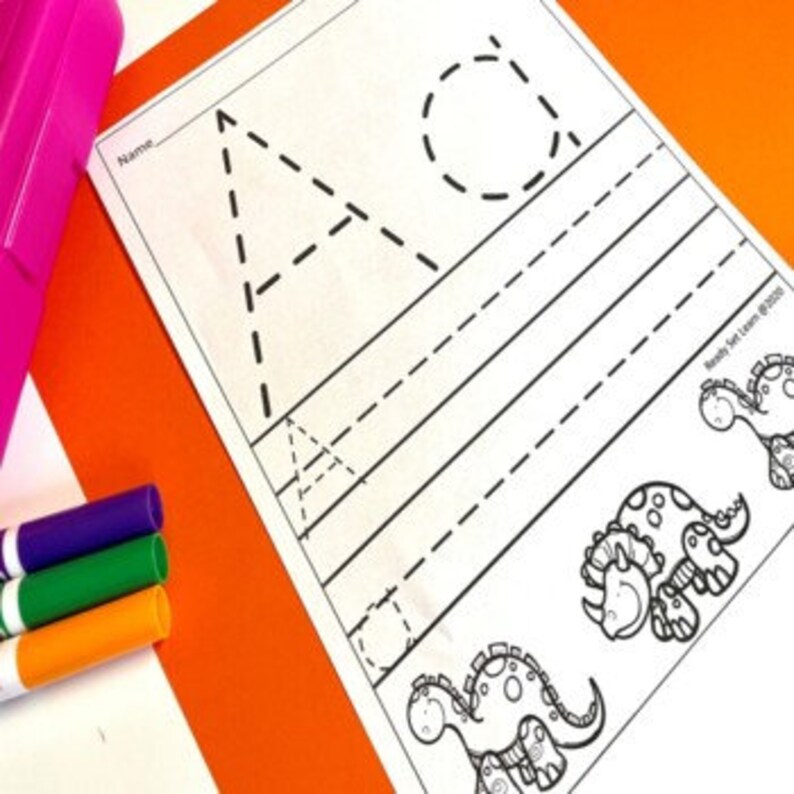 Dinosaur Themed Worksheets Math and Literacy Preschool Kindergarten - Etsy