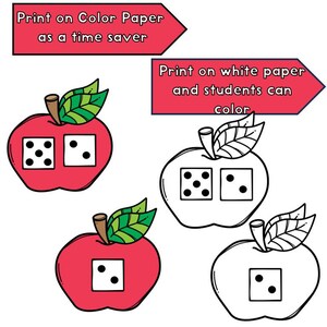 Fall Math Craft Activity Using Ten Frames Counting to 10 Numbers to 10 ...