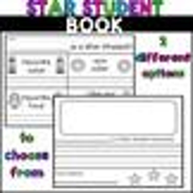 Star Student of the Week Poster All About Me - Etsy