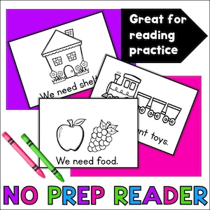 Needs Vs Wants Worksheets and Activities Kindergarten First Grade ...