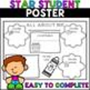 Star Student of the Week Poster All About Me - Etsy