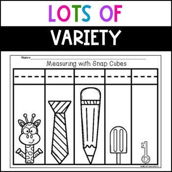 Non-standard Measurement Worksheets Preschool Kindergarten - Etsy