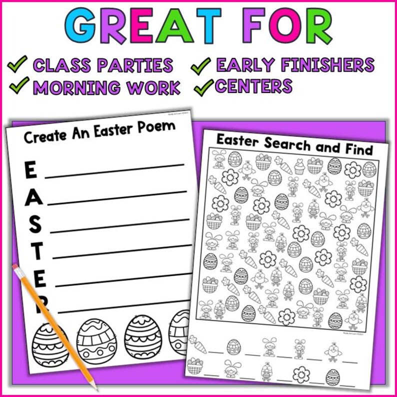 Easter Activity Pages Coloring Pages Crossword Puzzle Word Search Maze ...