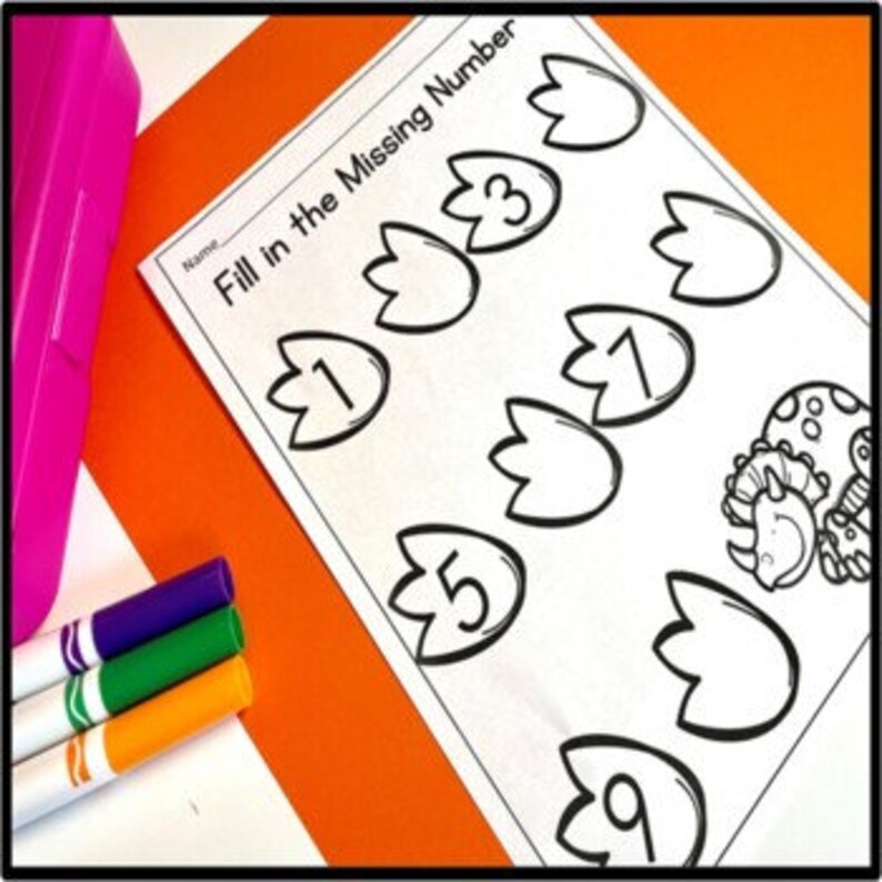 Dinosaur Themed Worksheets Math and Literacy Preschool Kindergarten - Etsy