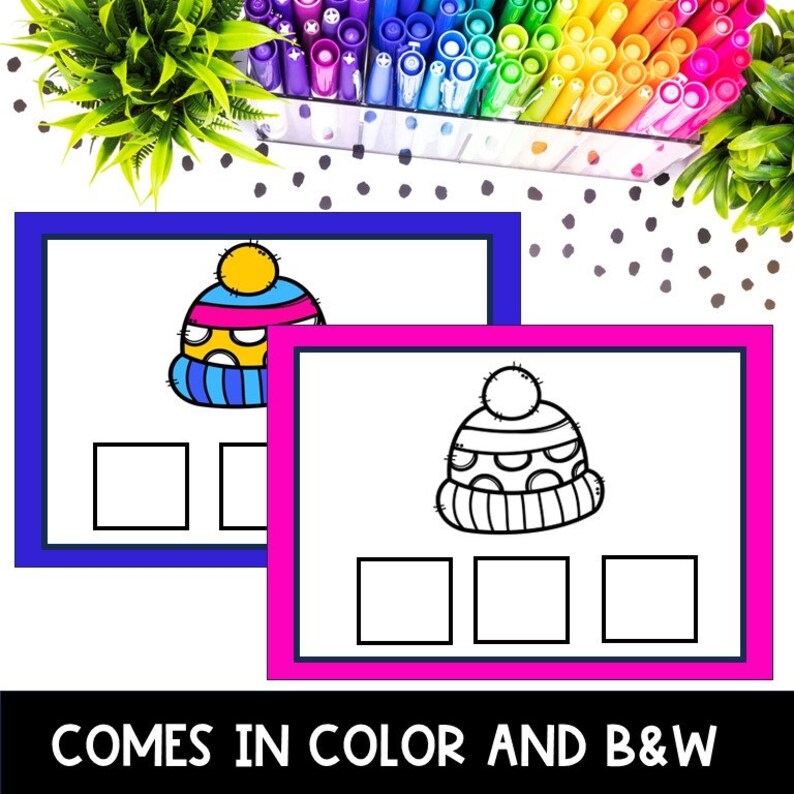 Blending CVC Words Activity Short A Short O Short U and Short I - Etsy