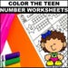 Teen Numbers Practice Worksheets Ten Frames to 20 Activities - Etsy