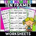 Teen Numbers Practice Worksheets Ten Frames to 20 Activities - Etsy