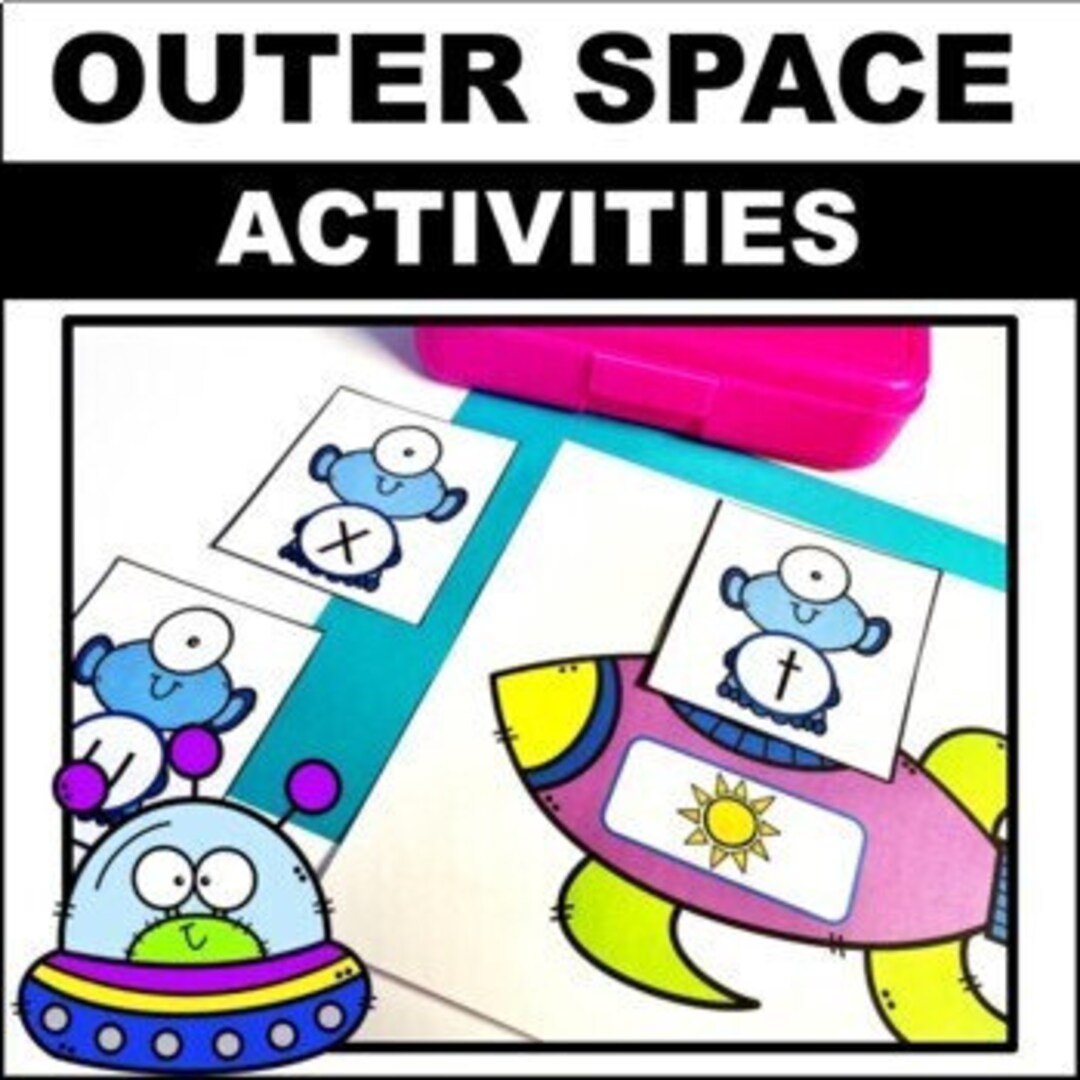 Outer Space Themed Math and Alphabet Activities - Etsy