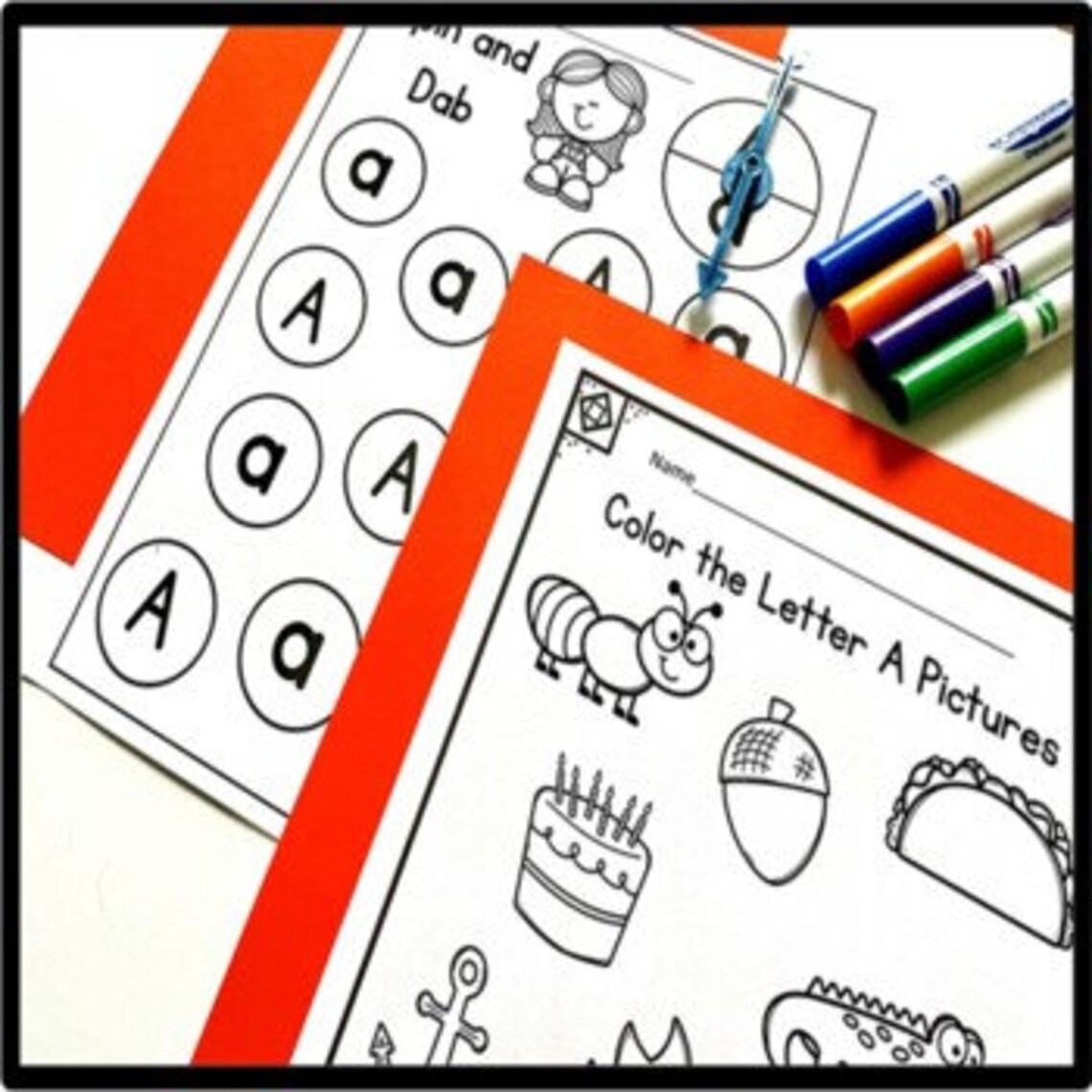 Letter A Recognition Tracing Sounds and Writing Worksheets Books and ...