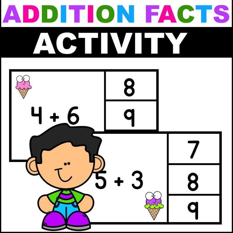 Addition Facts Activity Fact Fluency - Etsy