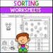 Patterns and Sorting Objects Worksheets Preschool Kindergarten - Etsy