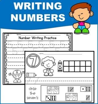 Numbers 1-10 Counting to 10 Worksheets Writing Numbers Preschool ...