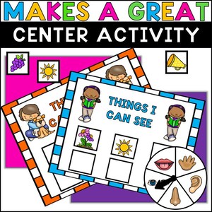Five Senses Sorting Activity Kindergarten First Grade Science - Etsy
