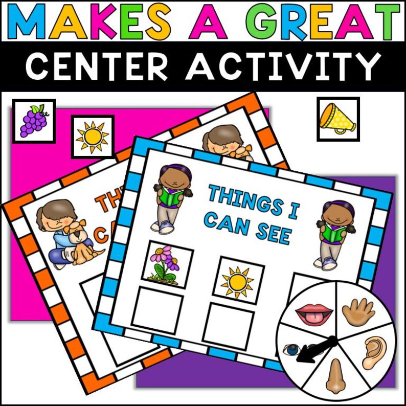 Five Senses Sorting Activity Kindergarten First Grade Science - Etsy