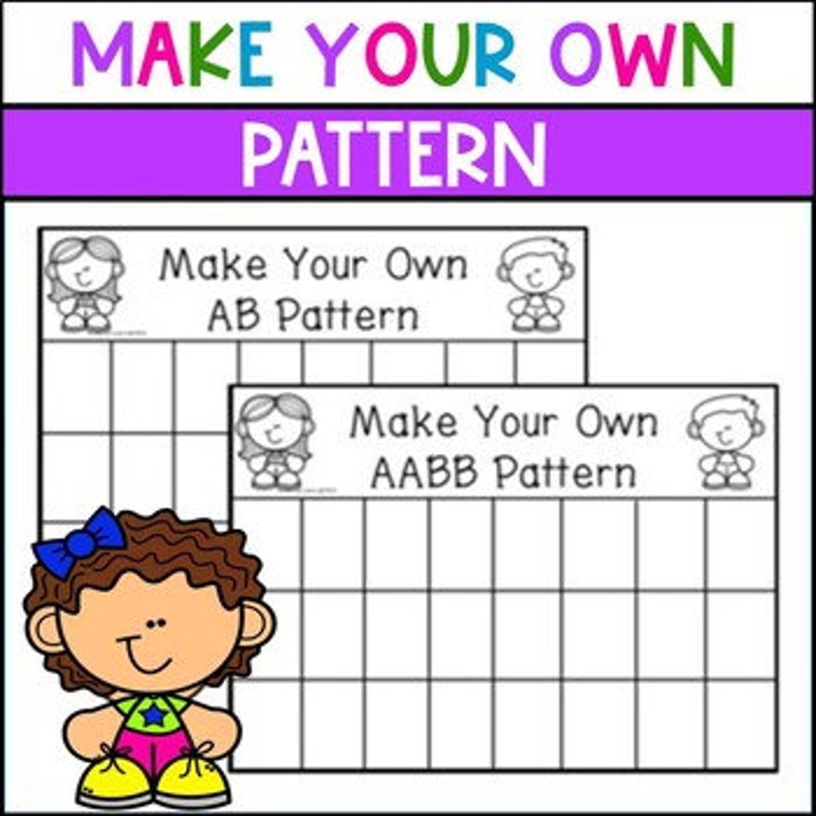 Patterns and Sorting Objects Worksheets Preschool Kindergarten - Etsy