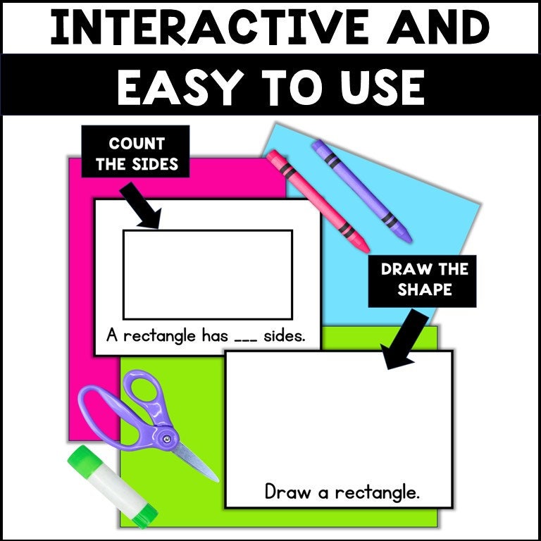 2D Shape Books for Preschool Kindergarten - Etsy