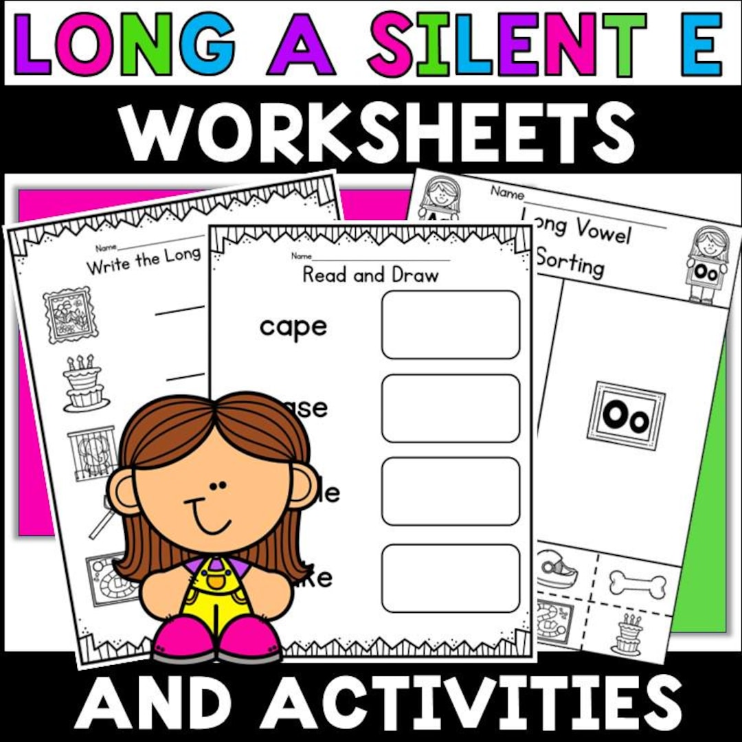 Long A Silent E Worksheets Long Vowel A Word Sort Activities CVCE Words ...
